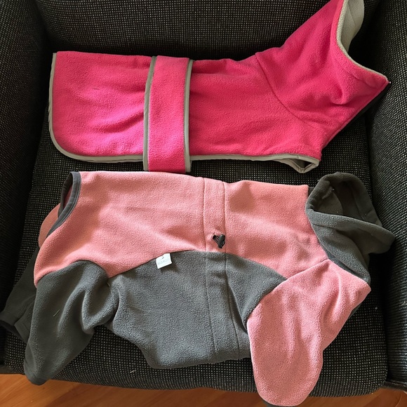 Dog | 2 Beautiful Fleece Dog Coats For Small Dogs Too Big For Mini Doxi ...